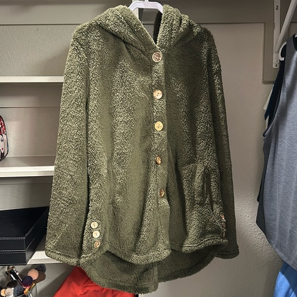 Jackets & Coats | Amazon Brand Cat Ear Fleece Button Up Hoodie | Poshmark